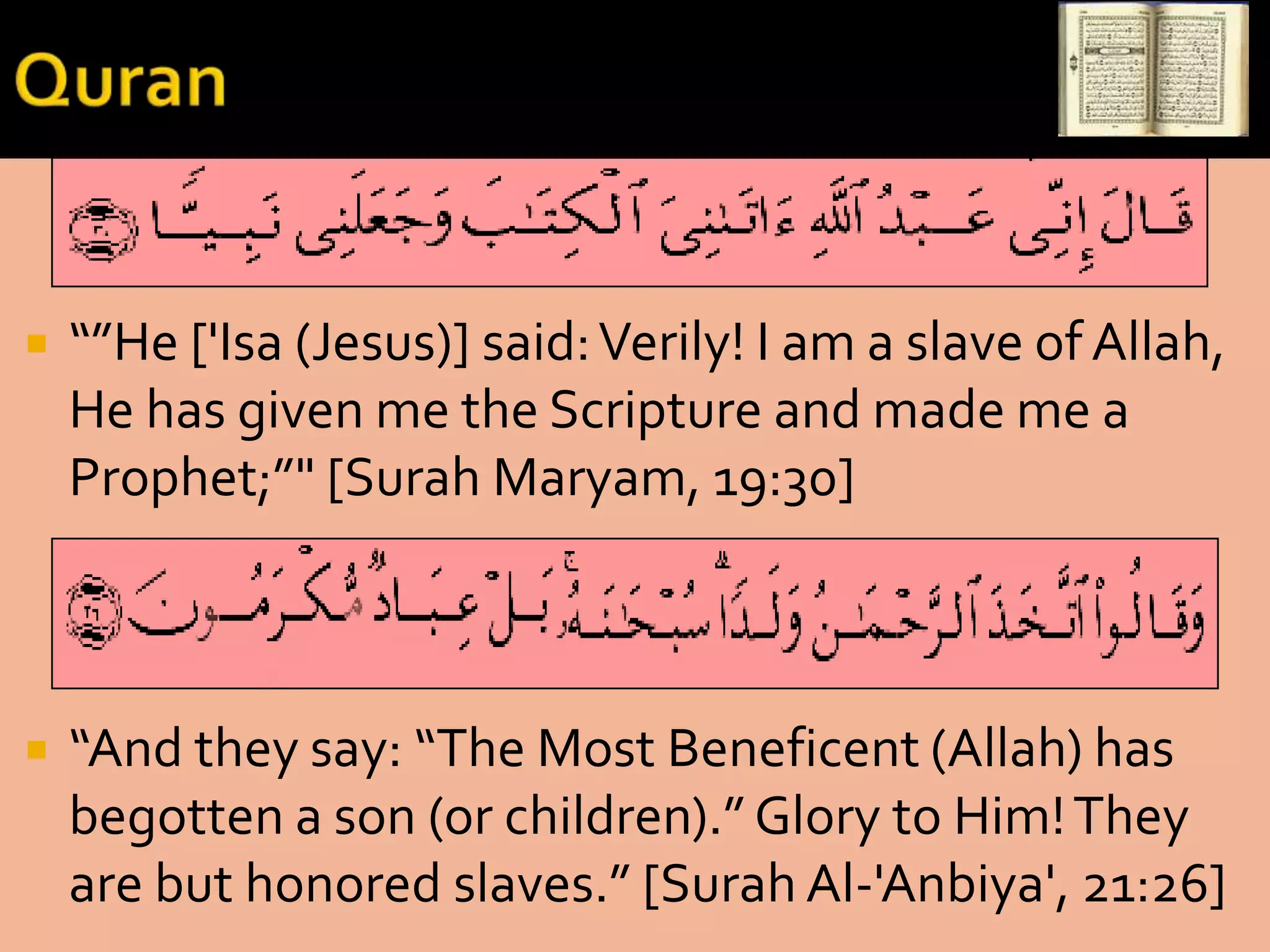 Who is jesus, Isa alaihissalam? Islamic Perspective. | PPTX