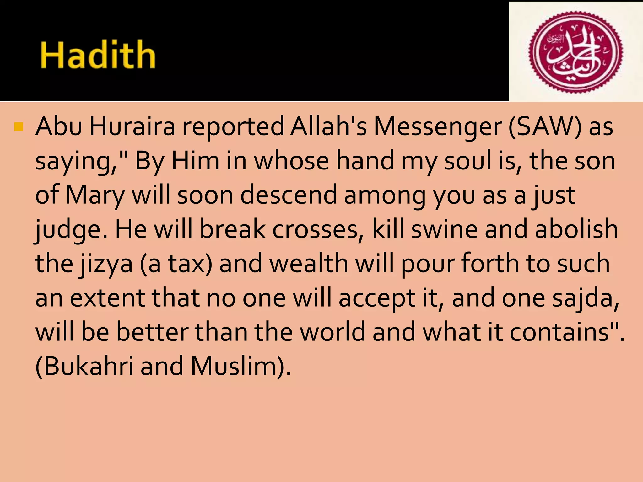 Who is jesus, Isa alaihissalam? Islamic Perspective. | PPTX