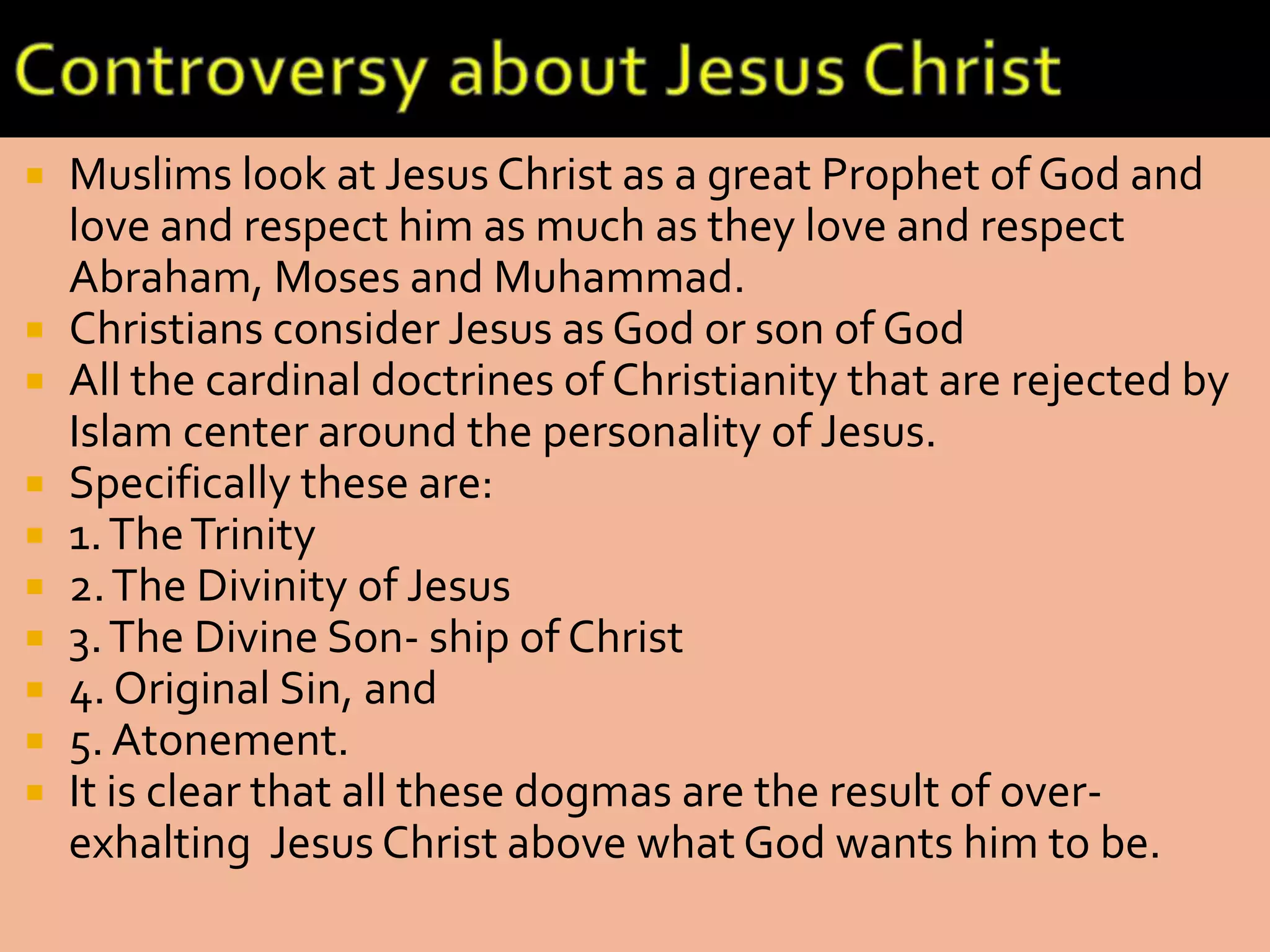 Who is jesus, Isa alaihissalam? Islamic Perspective. | PPTX