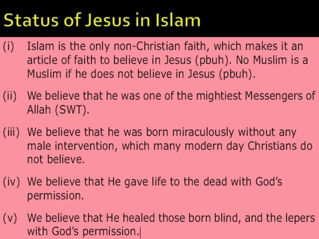 Who is jesus, Isa alaihissalam? Islamic Perspective. | PPTX ...