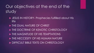 Who is Jesus, CHRISTOLOGY | PPTX