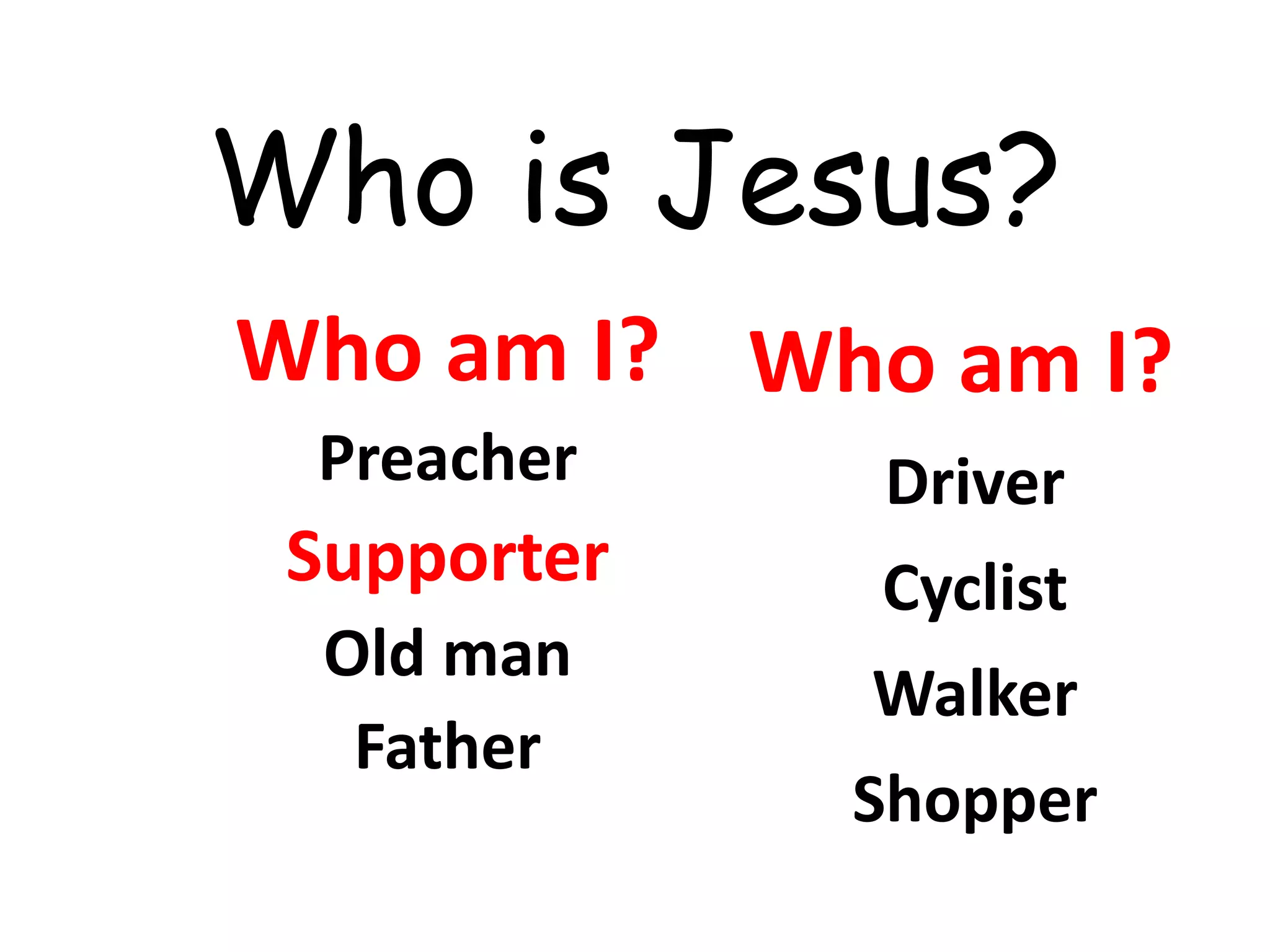 Who is Jesus? | PPTX