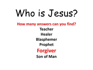 Who is Jesus? | PPTX