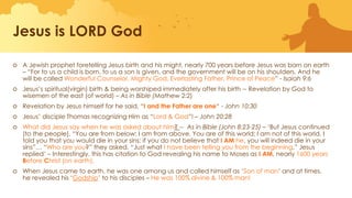Who is Jesus? Is he a God or Man? | PDF