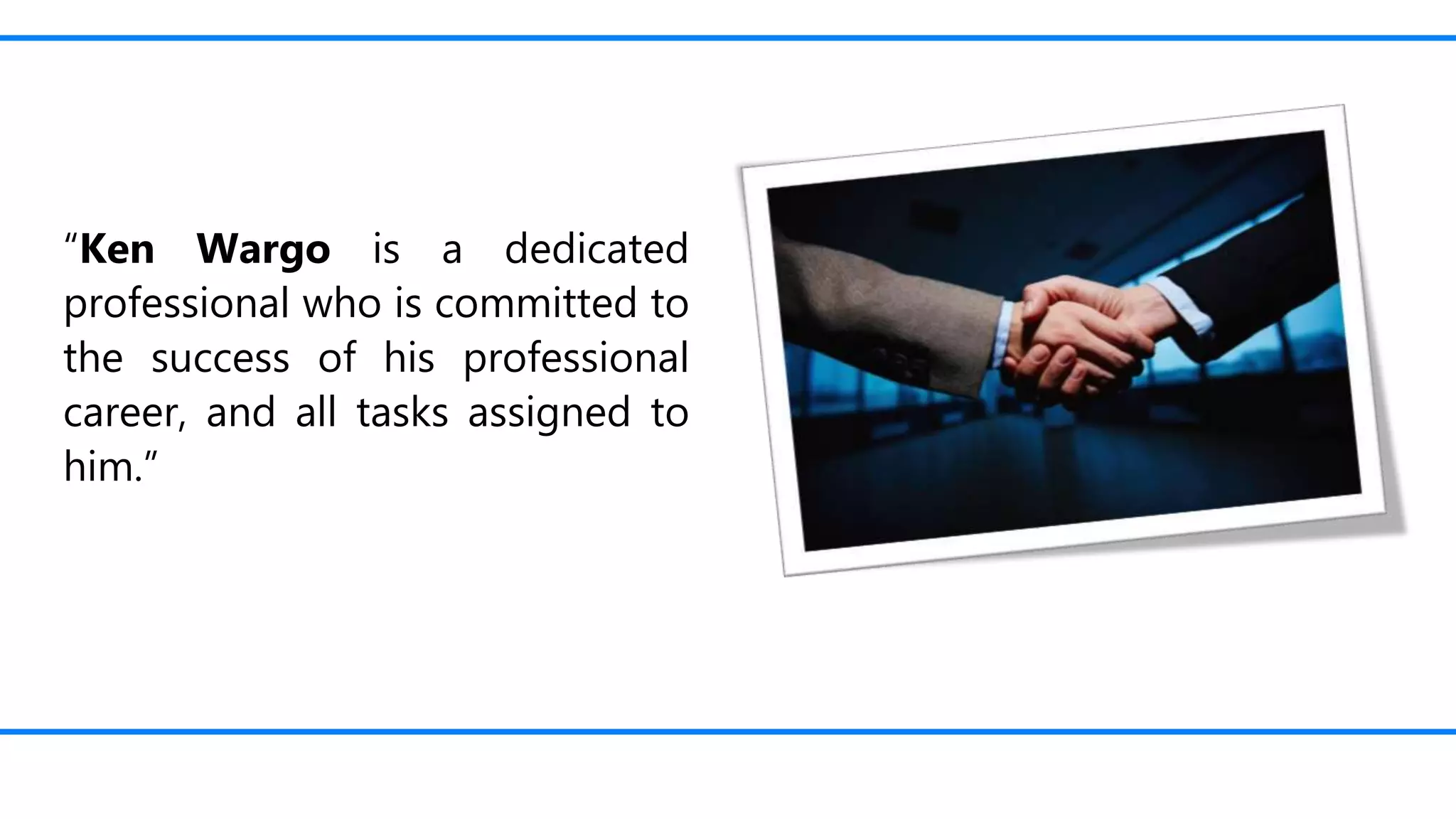 Who is Ken Wargo? | PPTX