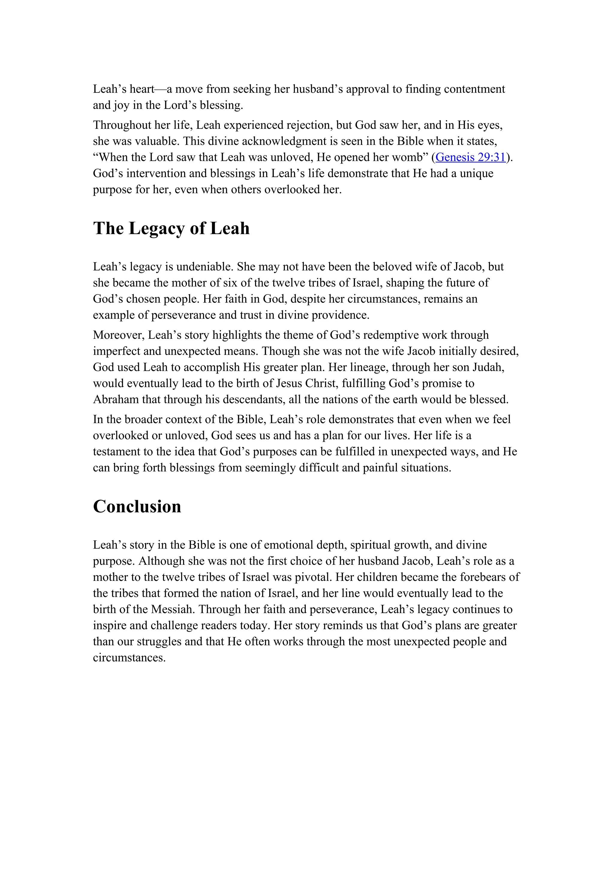 Who is Leah in the Bible,Leah, one of the prominent figures in the ...