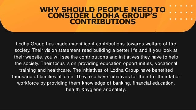 Who is Lodha Group? What are the main projects of Lodha Group? | PPTX
