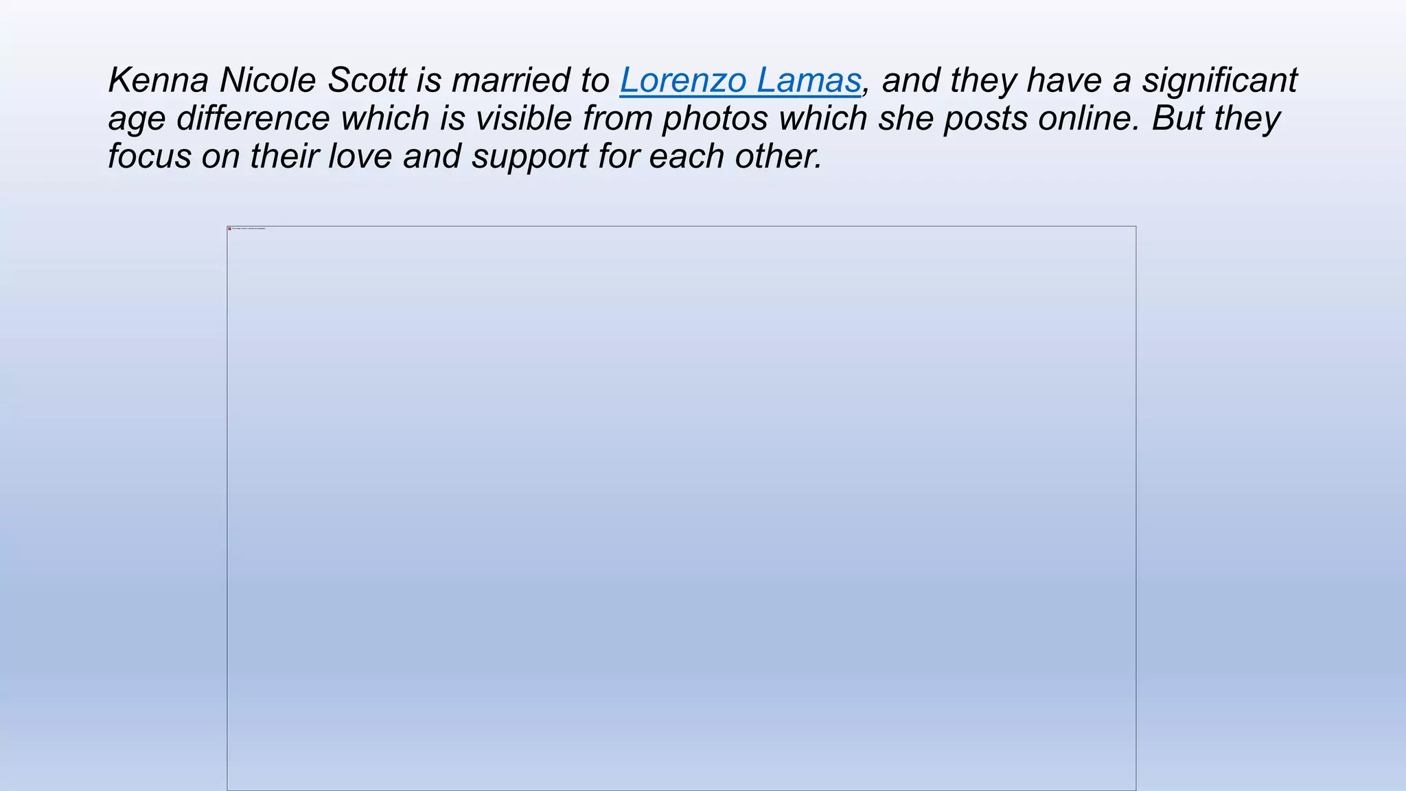 Who is Lorenzo Lamas’s Spouse, Kenna.pptx | Romance | Genres