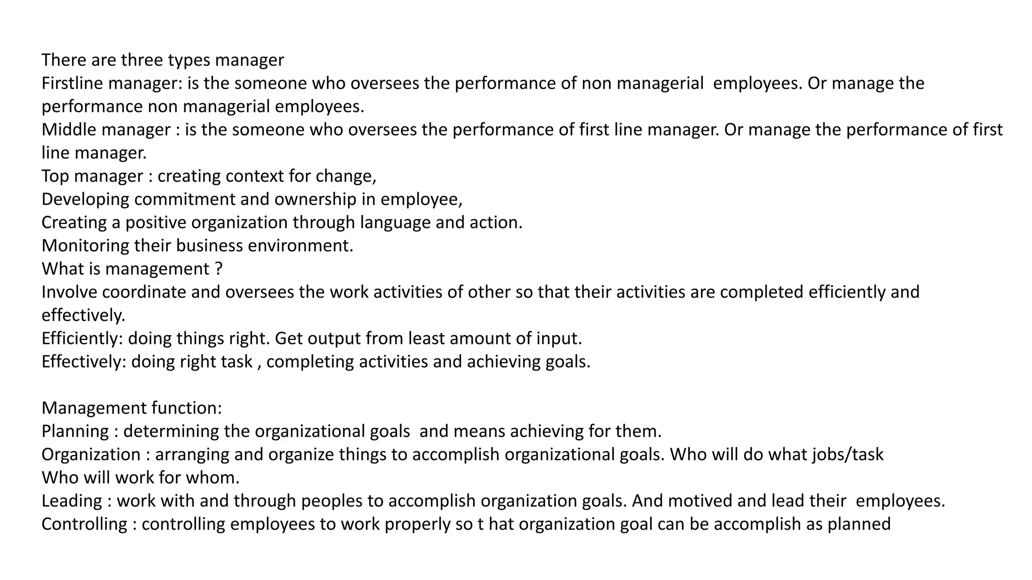 Who is manager.pptx | Executive Leadership & Management | Business