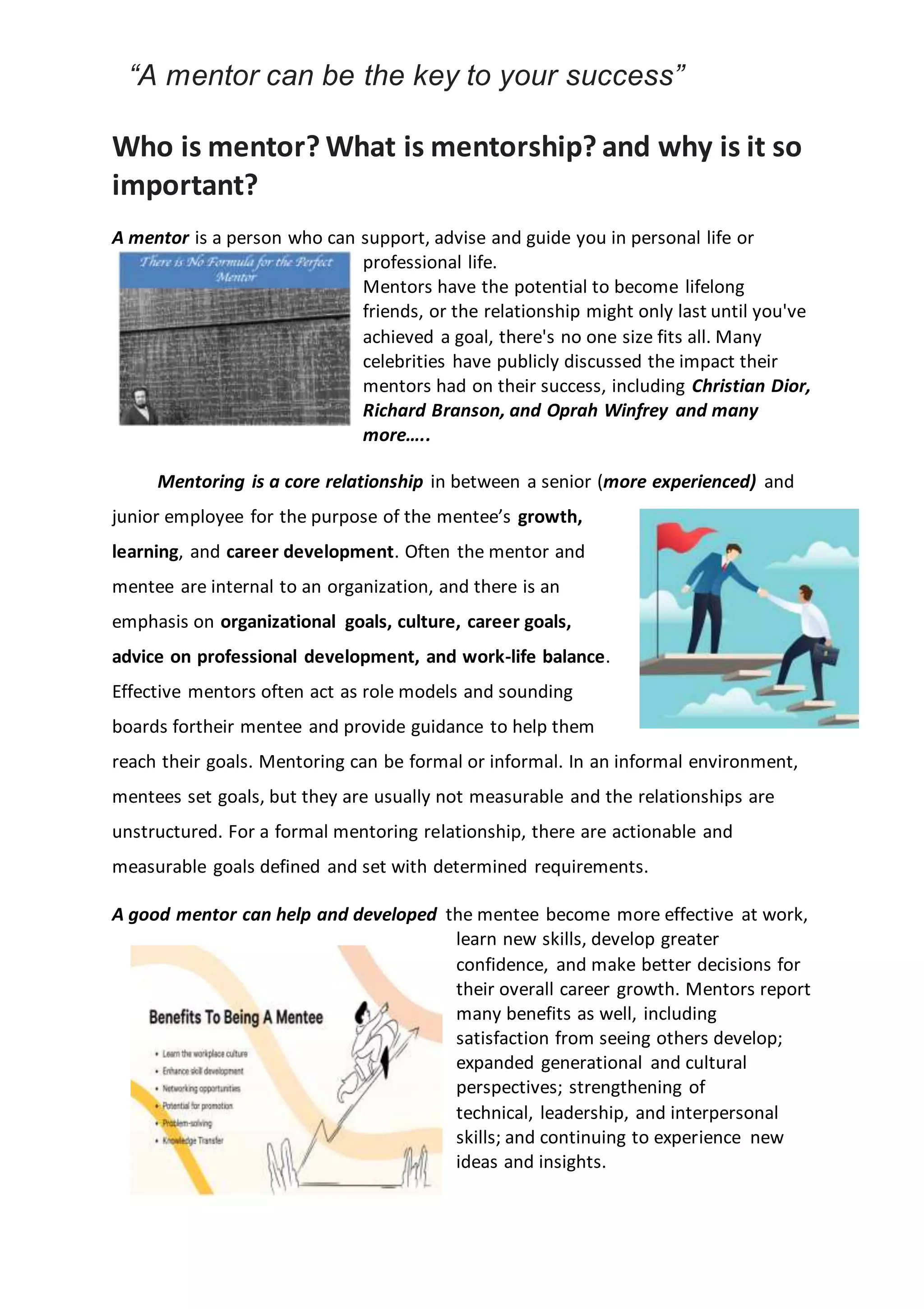 Who is mentor | DOCX