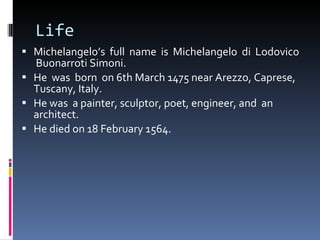 Who is michelangelo | PPT