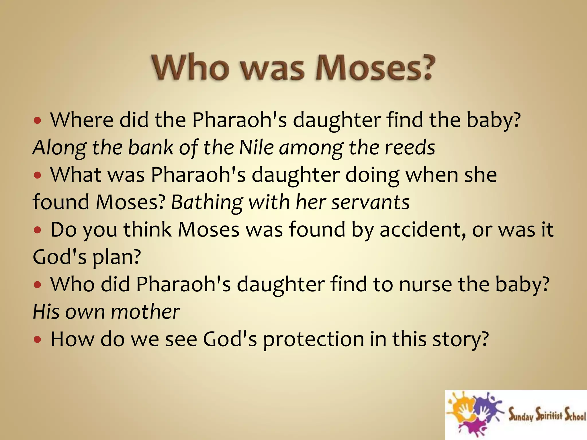Who is moses for children | PPTX