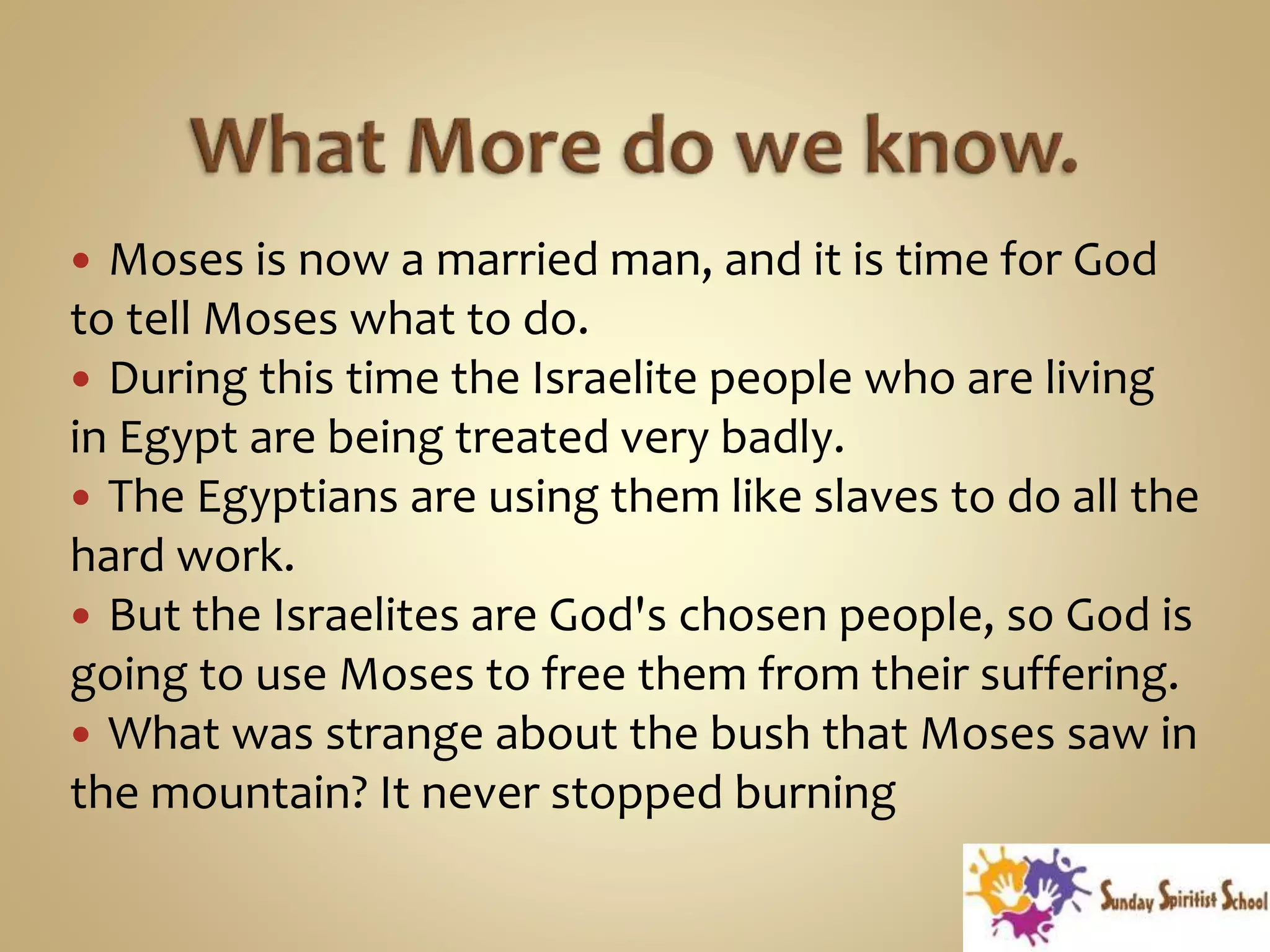 Who is moses for children | PPTX