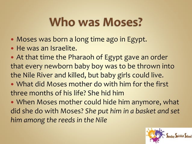 Who is moses for children | PPTX | Christianity | Religion & Spirituality