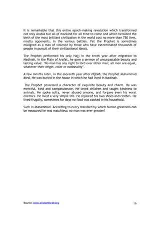 Who is prophet Muhammad (saw) By Khurram Murad | PDF