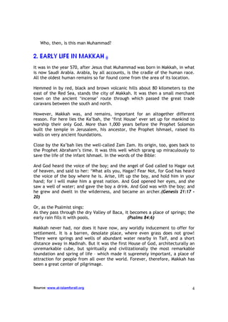 Who is prophet Muhammad (saw) By Khurram Murad | PDF