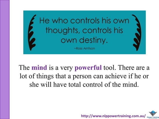 Who is Really in Control of your Mind | PPT