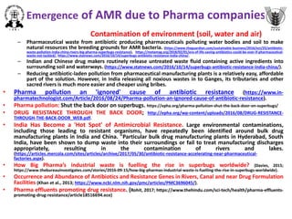 Who is responsible for emergence and spread of AMR? How ?o handle it ...