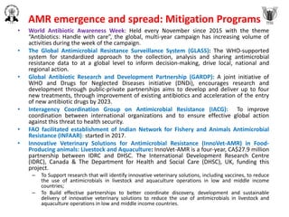 Who is responsible for emergence and spread of AMR? How ?o handle it ...