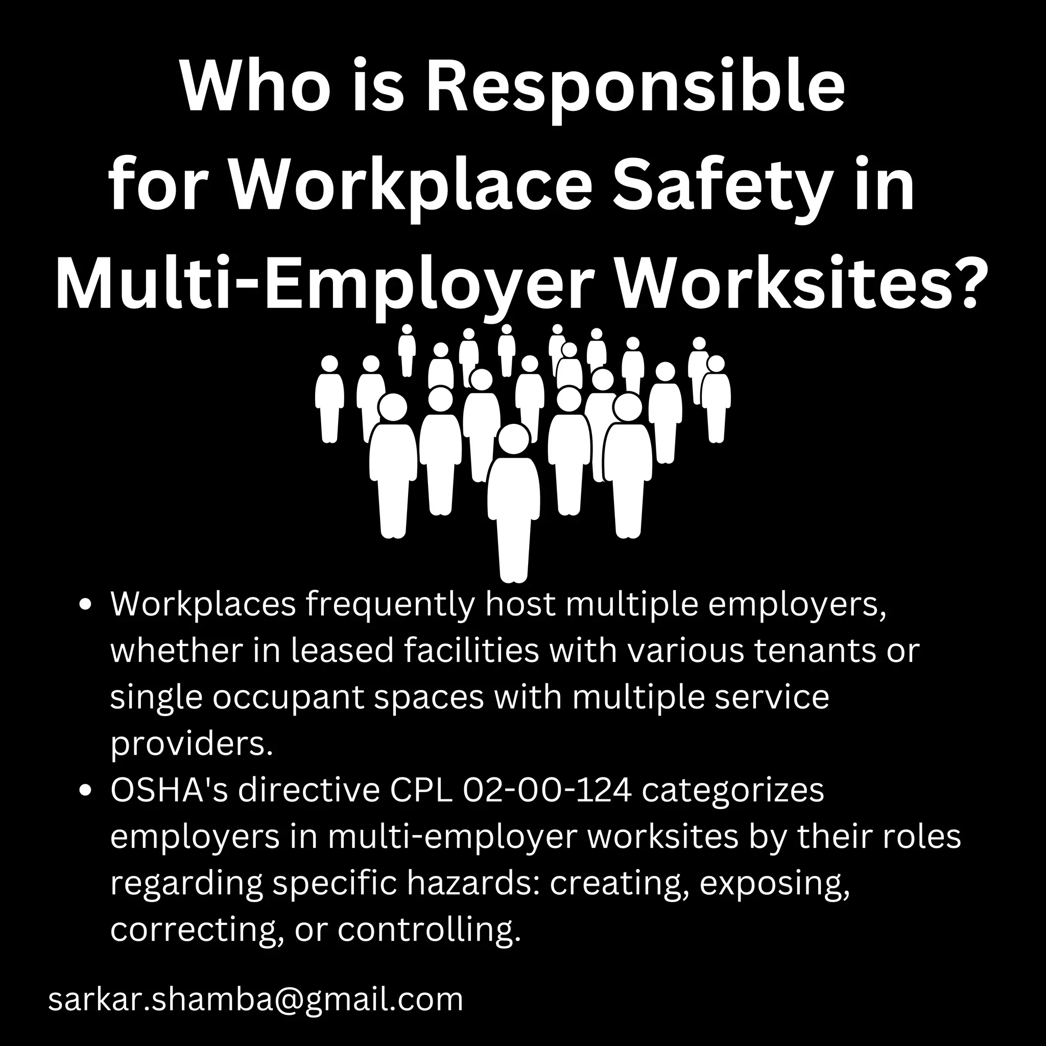 Who is responsible for workplace safety in multi-employer worksites ...