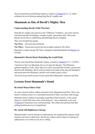 Who is Shammah in the Bible:The Identity of Shammah in the Bible.docx