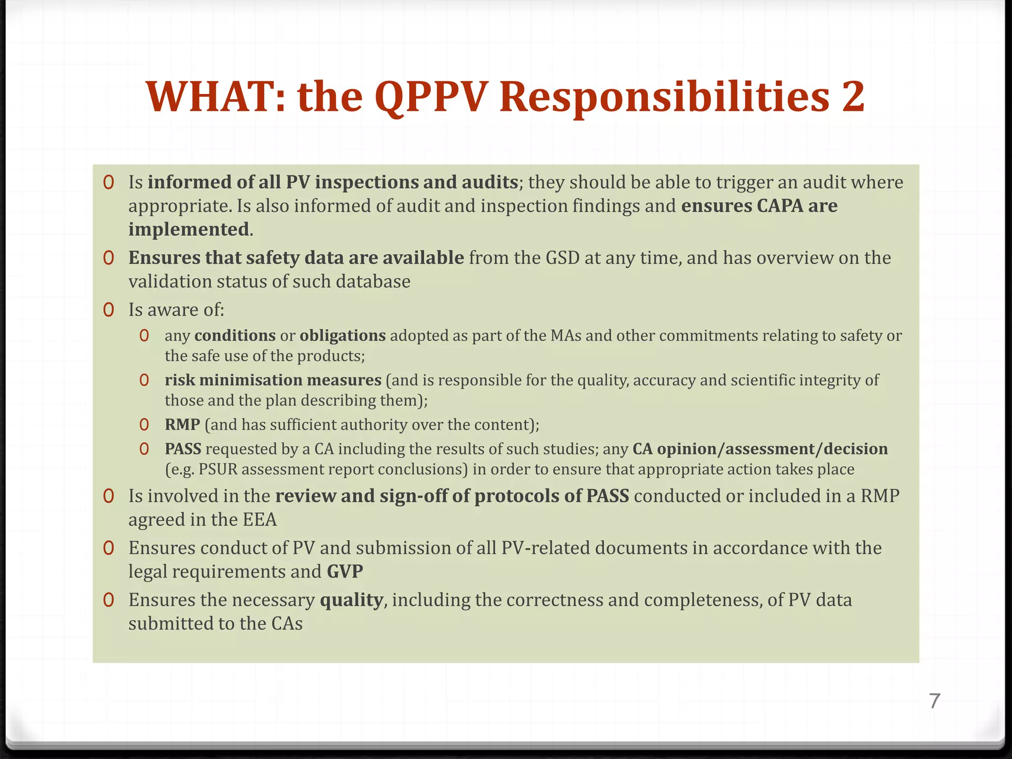 Who is the EU QPPV and what do they do | PPTX