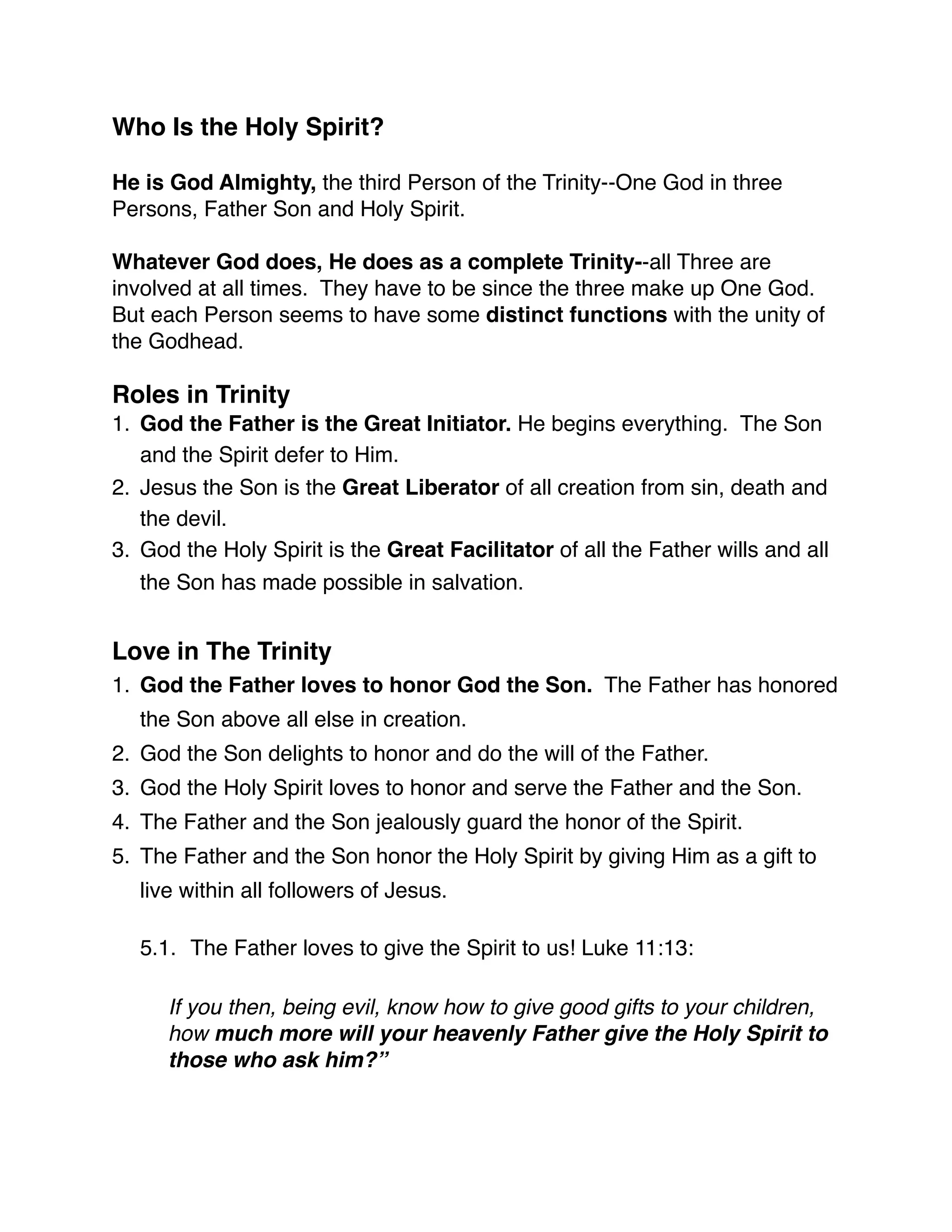 Who is the Holy Spirit? | PDF