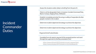 During a School Emergency, Who is the Incident Commander? | PPT