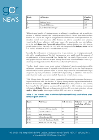 Who is the most influential arbitrator in the world | PDF