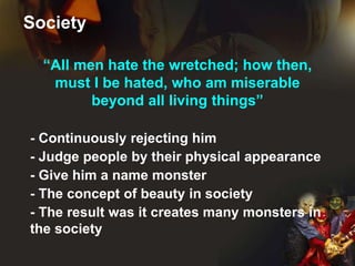 Who is the real monster ? | PPT