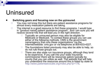 How to help the Uninsured | PPT