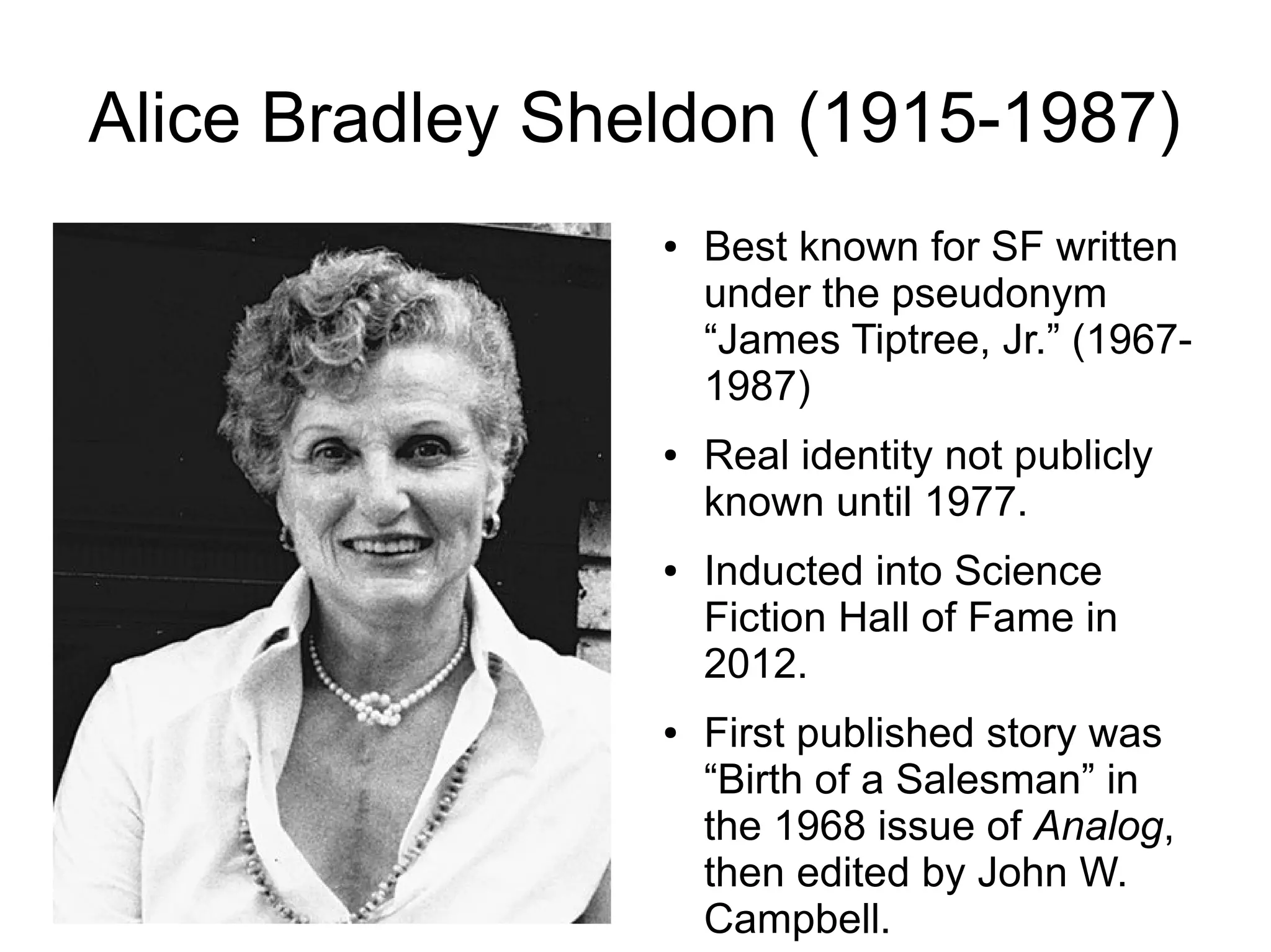 Who Is Tiptree, What Is He? | PDF