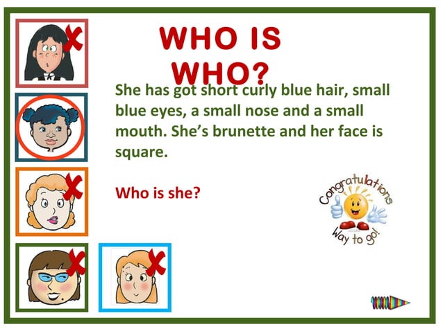 Who is who game | PPT
