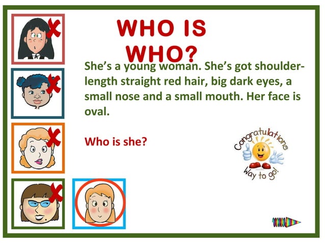 Who is who game | PPT