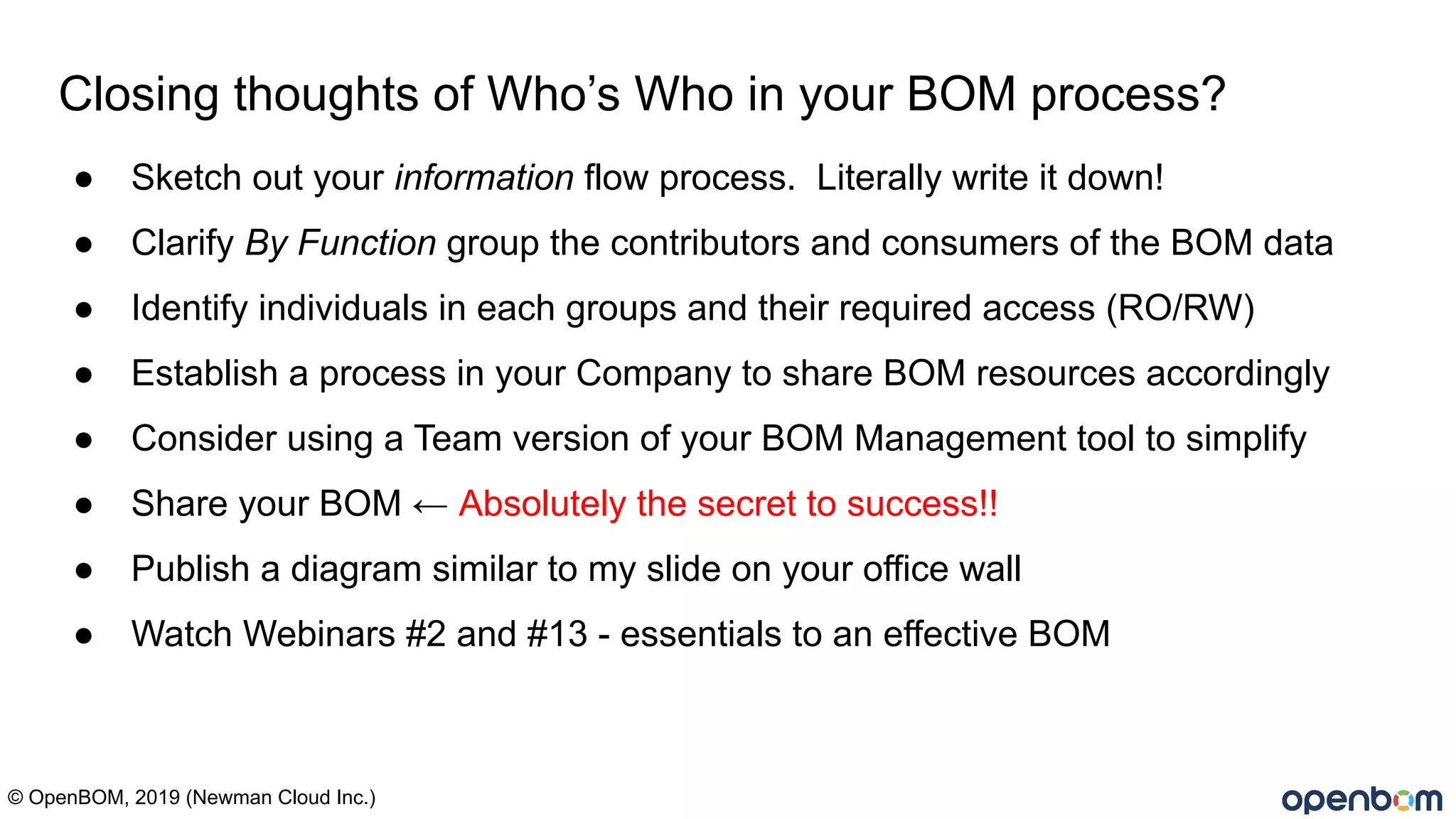 Bill of Materials Basics: Who's involved in an effective BOM process ...