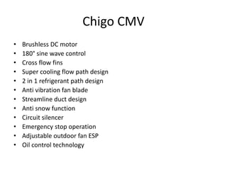 VRF Systems comaprison | PPTX