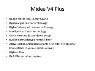VRF Systems comaprison | PPTX