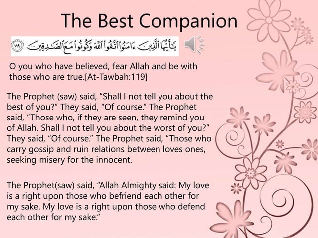 Who is your companion | PPT | Islam | Religion & Spirituality