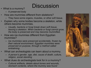 Who killed the ice mummy project | PPTX