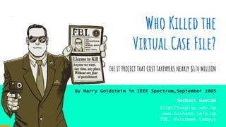Who Killed the Virtual Case File? | PPT