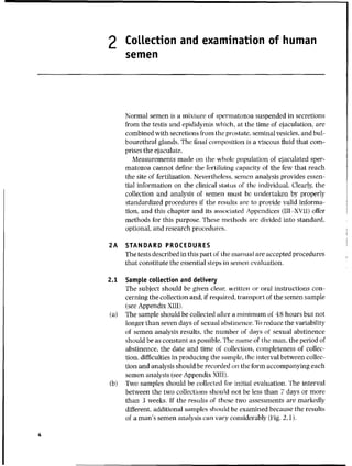 who laboratory manual for the examination of human semen and sperm ...