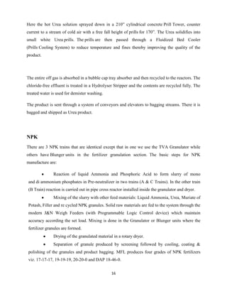 Company Analysis in Madras Fertilizers Limited (MFL) | DOCX
