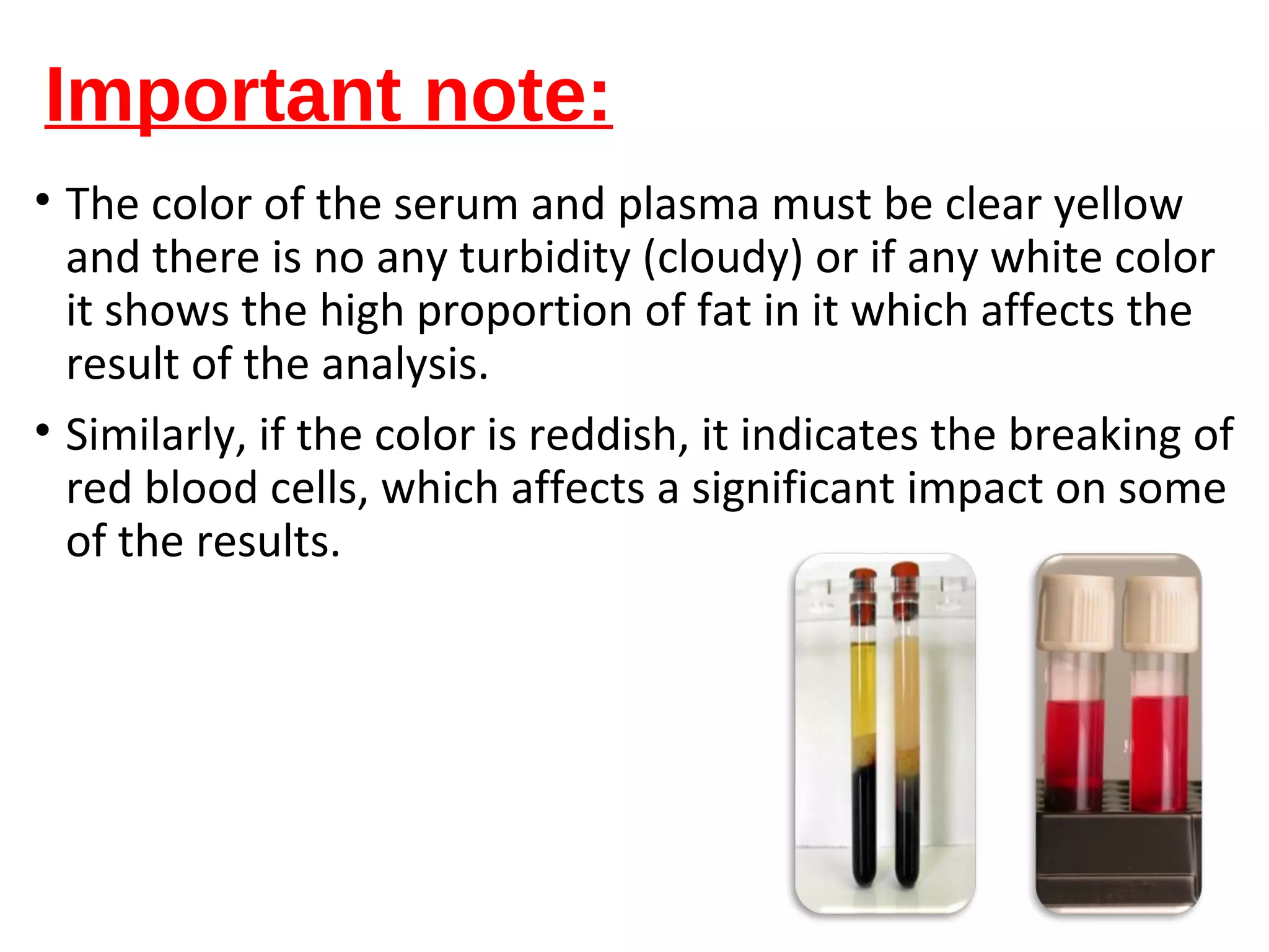 Whole blood, serum & plasma collections | PPT