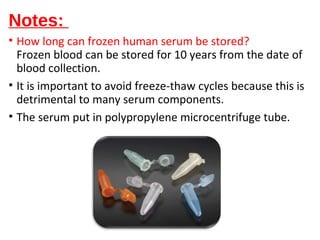 Whole blood, serum & plasma collections | PPT