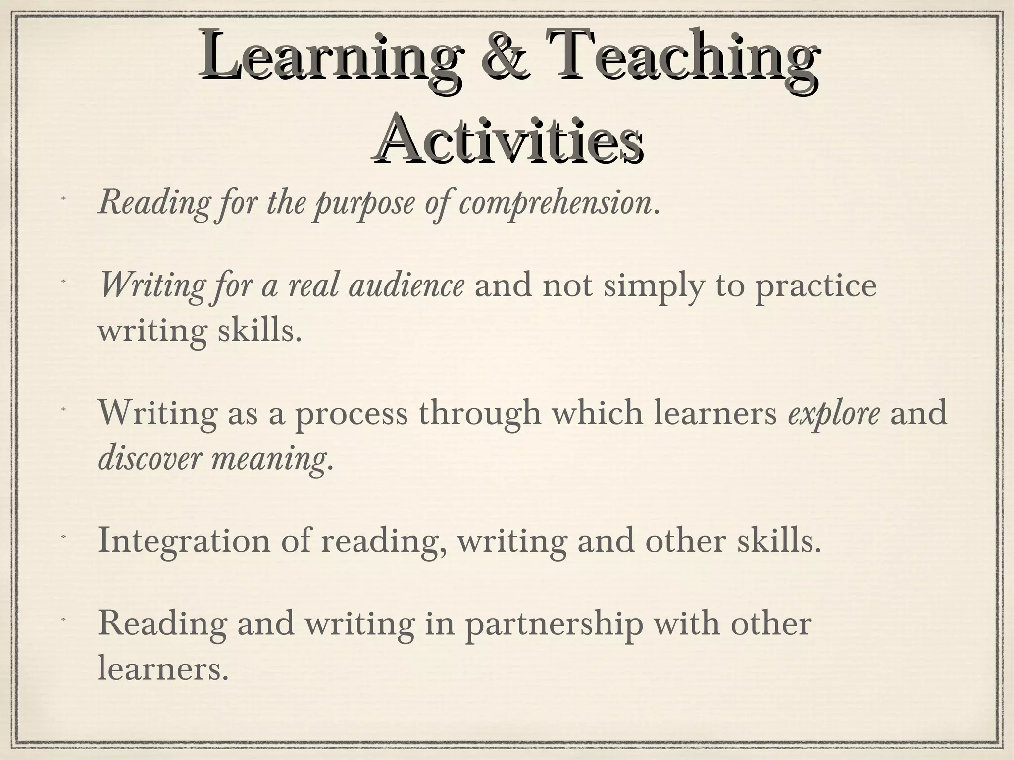 Whole Language Approach | PPT