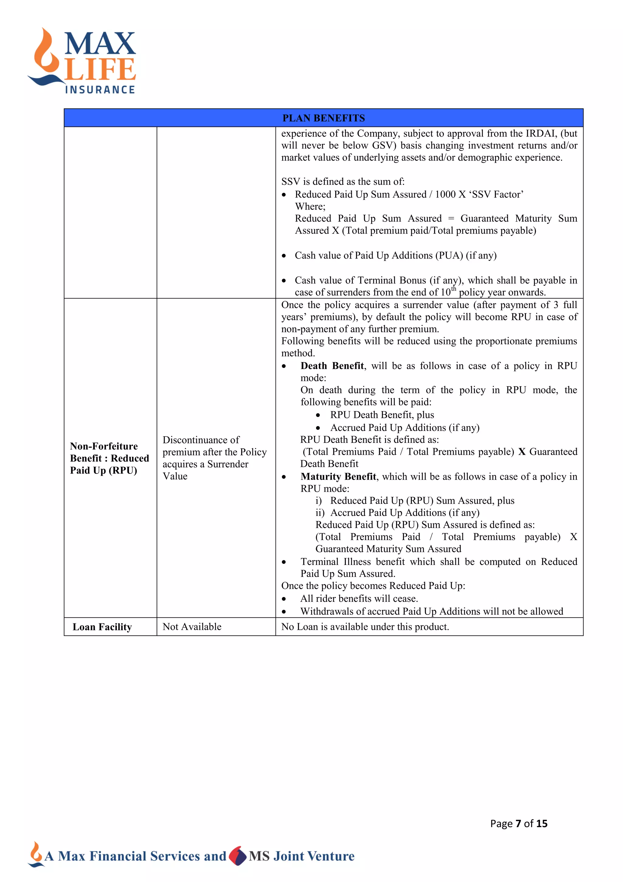 Whole Life Super Brochure - Maxlife Insurance | PDF