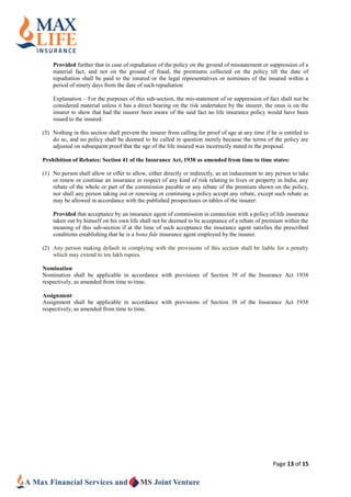 Whole Life Super Brochure - Maxlife Insurance | PDF