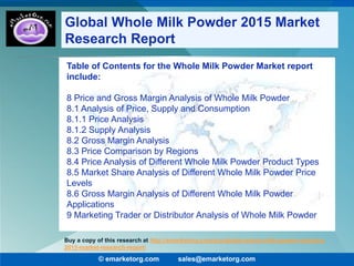 Whole Milk Powder Market Demand and Development Trends In a New Report ...