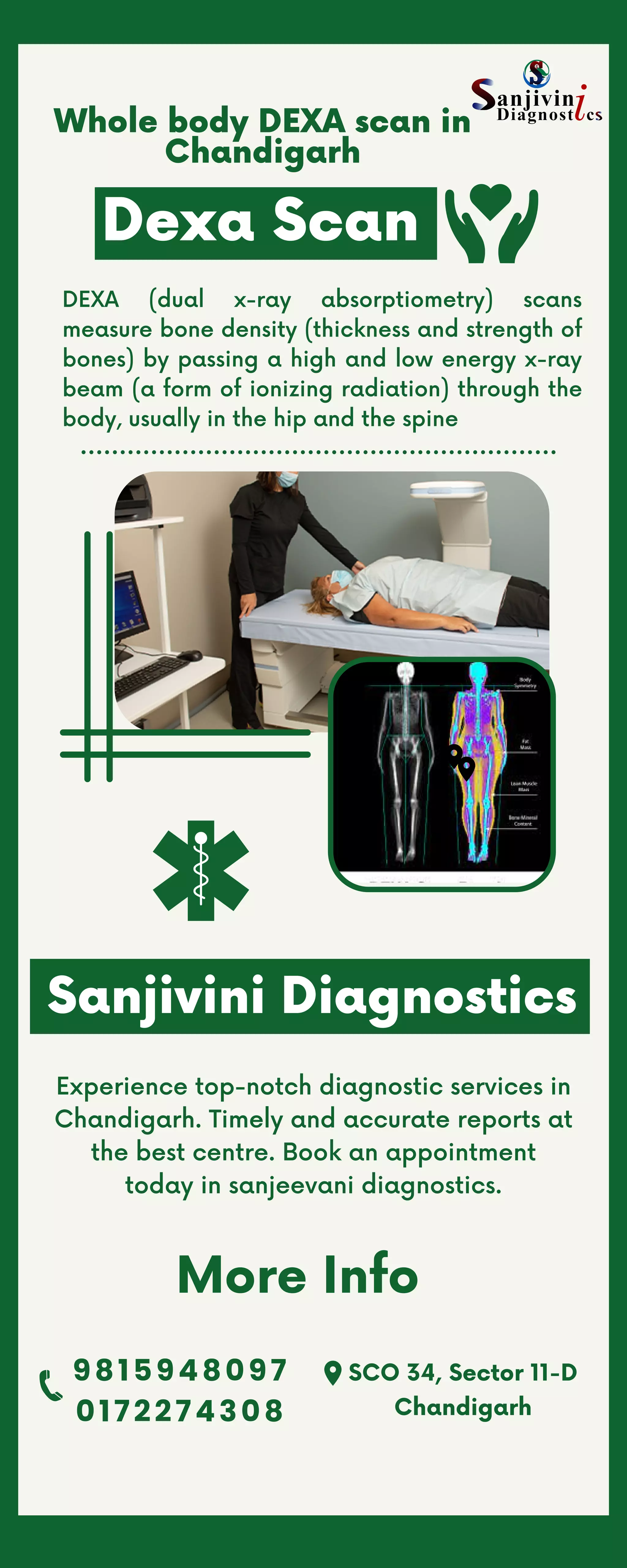 Whole body DEXA scan in Chandigarh-- Sanjivini Diagnostics. | PDF