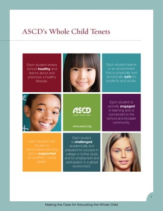 Whole child makingthecase[1] | PDF | Children\'s Health | Healthy Living